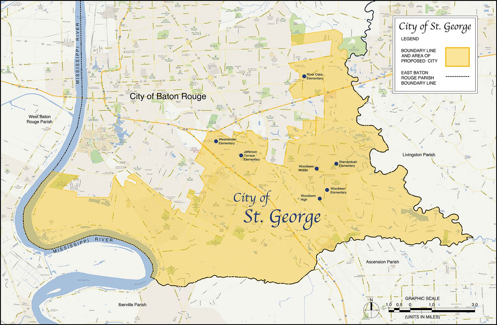 Baton Rouge business leaders take a side on St. George issue