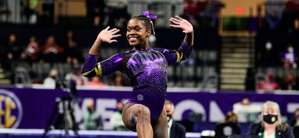 How an LSU gymnastics floor routine comes together